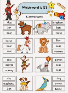 Ideenreise - Blog | Klammerkarten „circus animals“